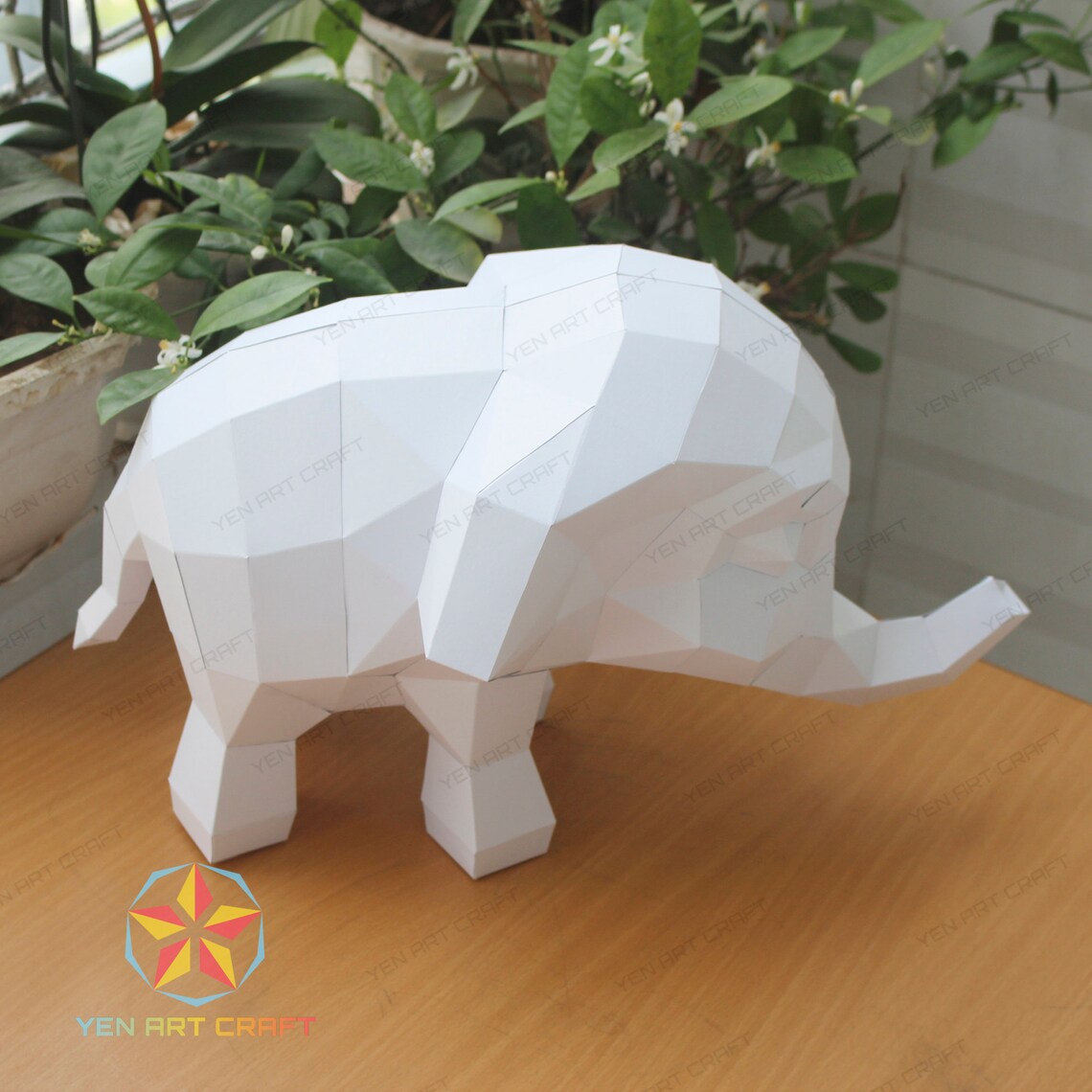 Elephant Papercraft PDF SVG Template for Creating 3D Elephant - Etsy