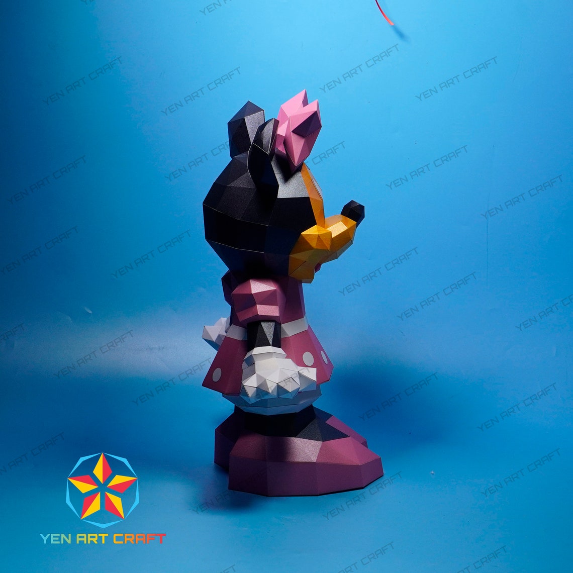 3D Papercraft Minnie Mouse PDF SVG Template 3D Minnie Mouse - Etsy ...