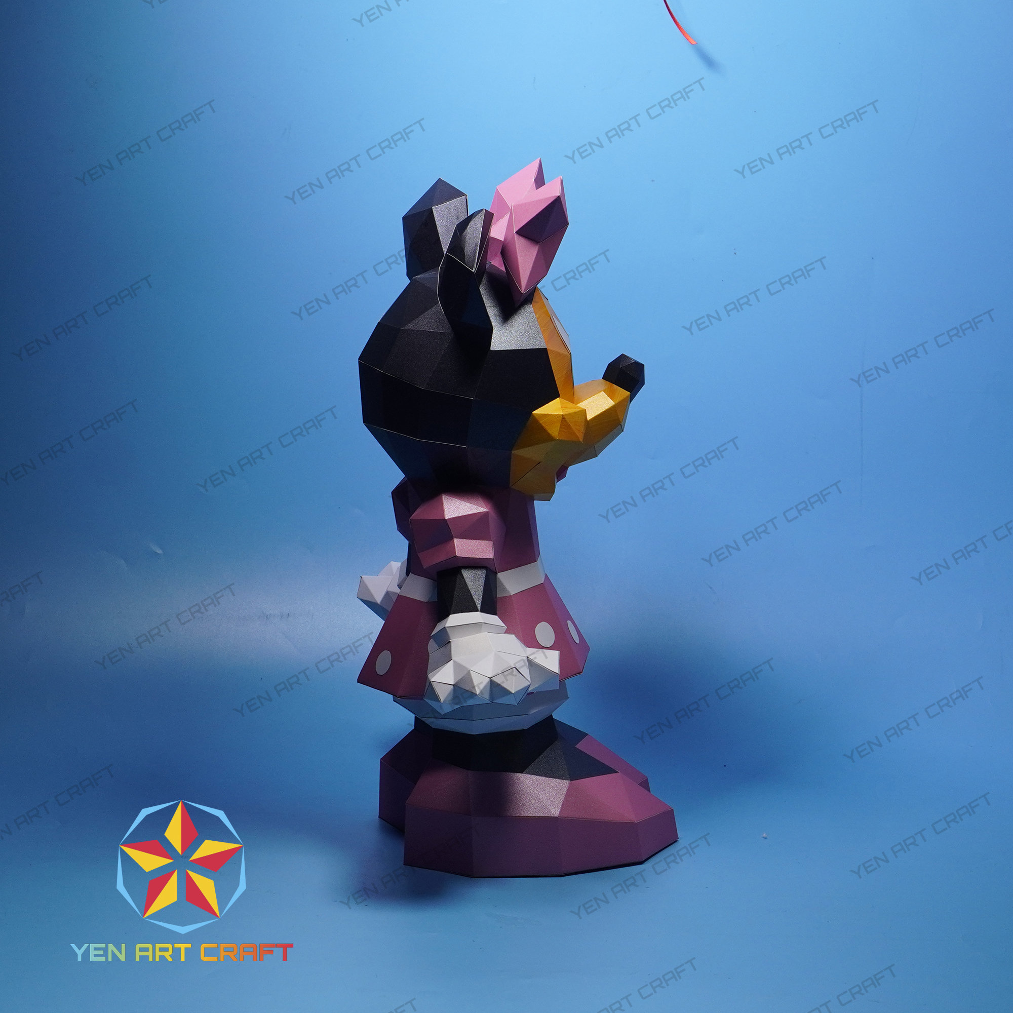 3D Papercraft Minnie Mouse PDF SVG Template 3D Minnie Mouse - Etsy ...