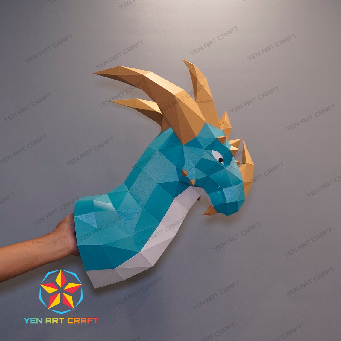 DIY Papercraft Dragon With PDF SVG Template for Creating - Etsy