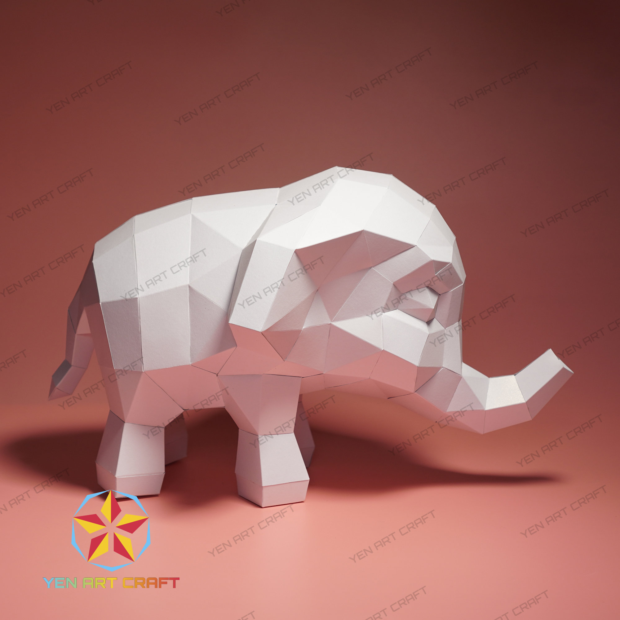Elephant Papercraft PDF SVG Template for Creating 3D Elephant - Etsy Canada