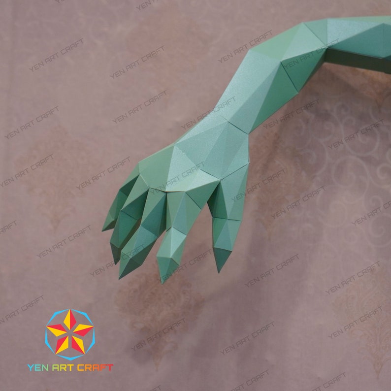 3D Papercraft Alien PDF SVG Template 3D Alien Paper Craft - Etsy