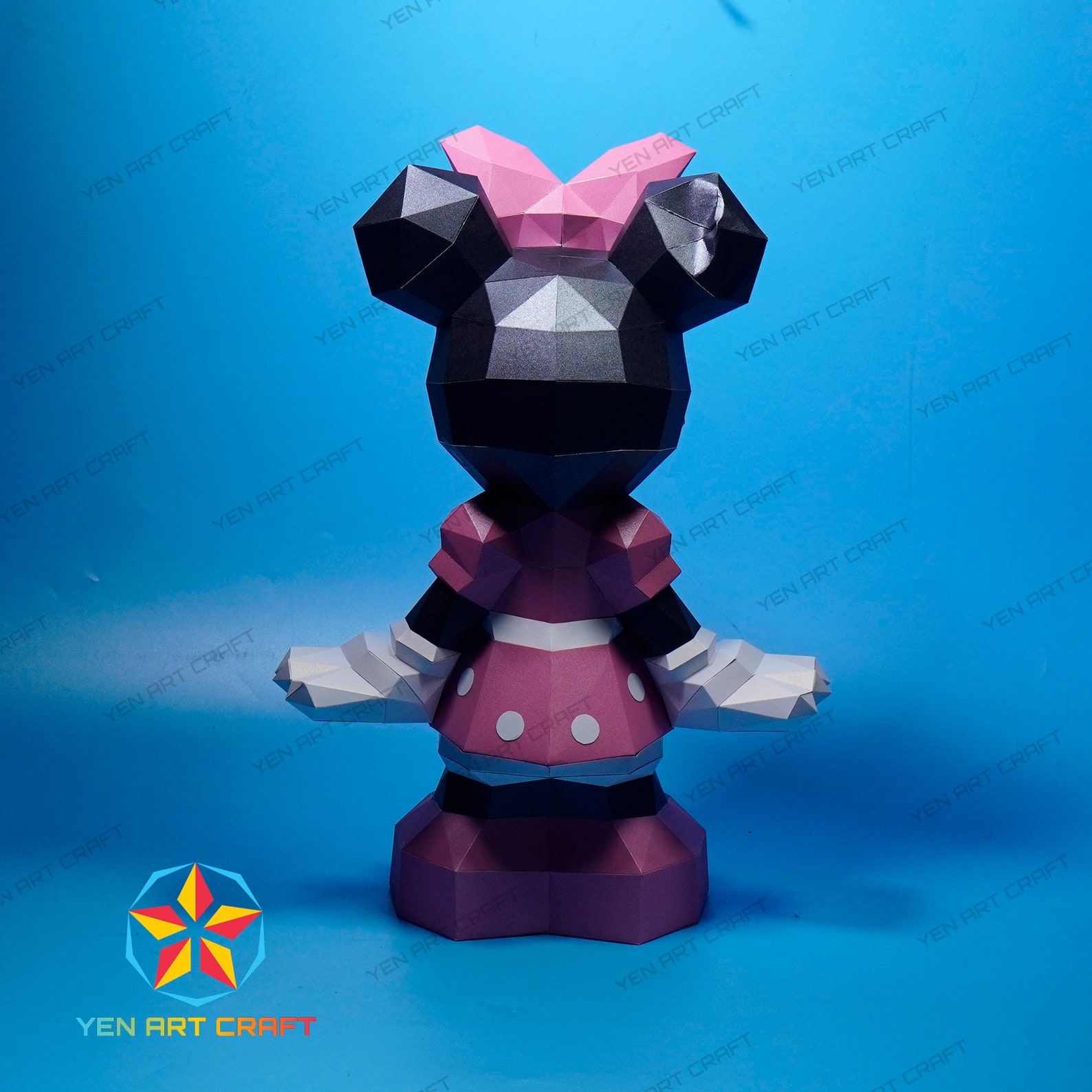 3D Papercraft Minnie Mouse PDF SVG Template 3D Minnie Mouse - Etsy ...
