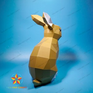Papercraft Rabbit PDF, SVG Template for Cricut Projects, Printer - DIY ...