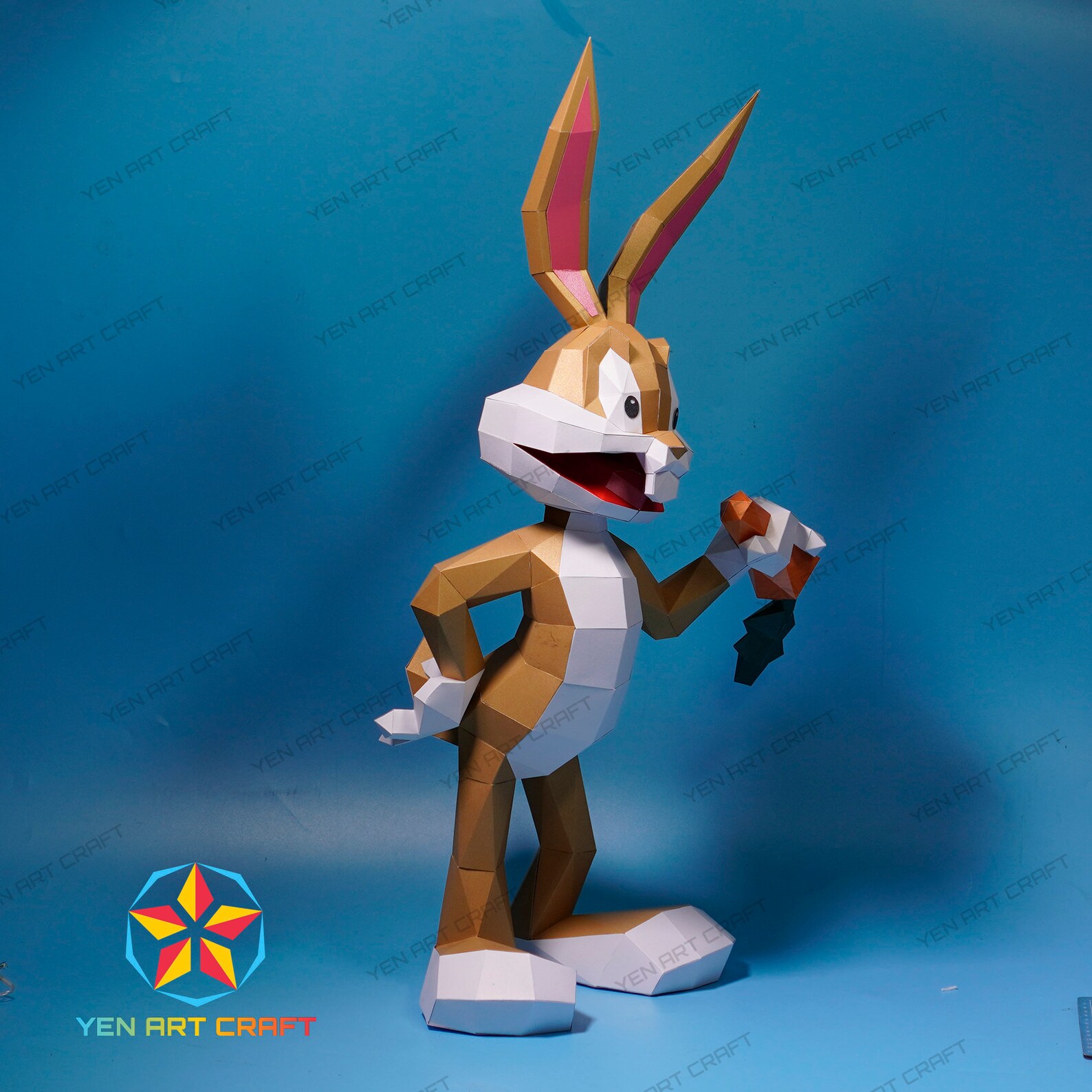 DIY Bug Bunny Papercraft PDF SVG Template para crear 3D Bunny - Etsy España