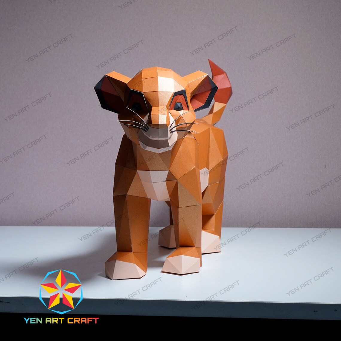 DIY Lion Papercraft PDF SVG Template for Creating 3D Lion - Etsy Australia