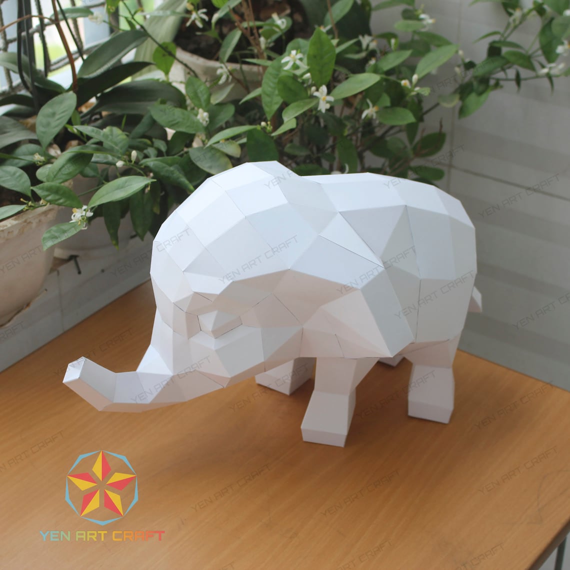 Elephant Papercraft PDF SVG Template for Creating 3D Elephant - Etsy