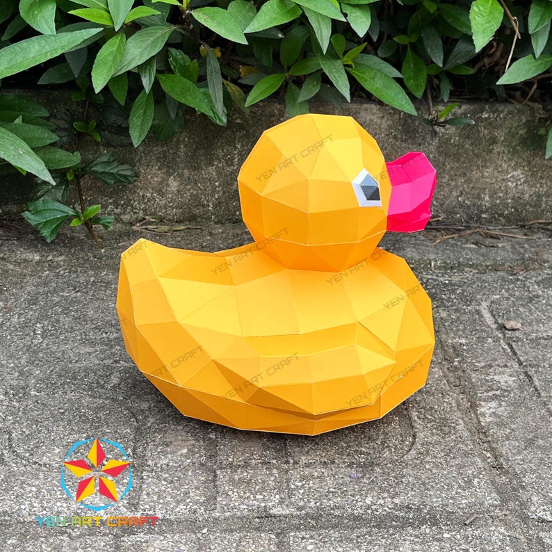 Duck Papercraft PDF, SVG Template for Cricut Projects - Diy Gifts for ...