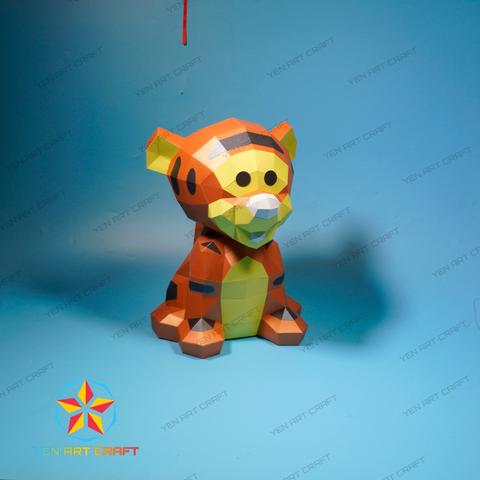 DIY Baby Tiger Papercraft PDF SVG Template for Creating 3D Tiger Paper ...