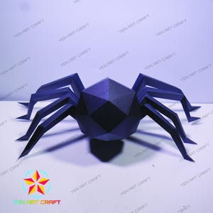 Papercraft Spider PDF, SVG Template for Cricut Project - DIY Spider ...
