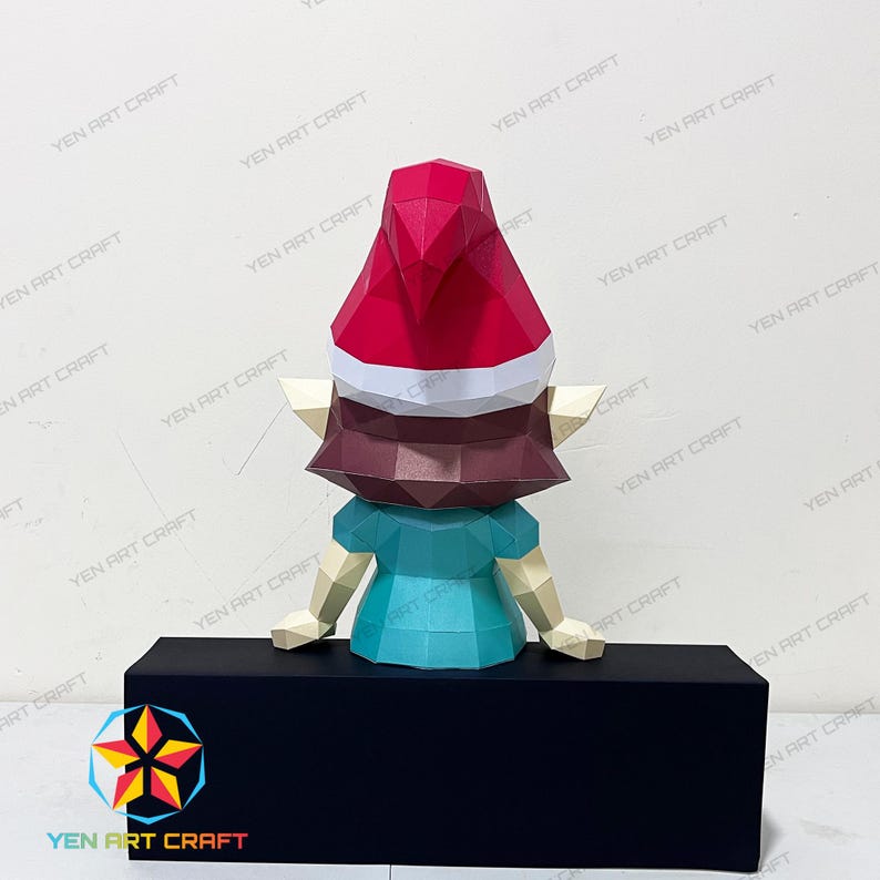 3D Female Elf Christmas Papercraft | DIY SVG PDF Template for Cricut ...