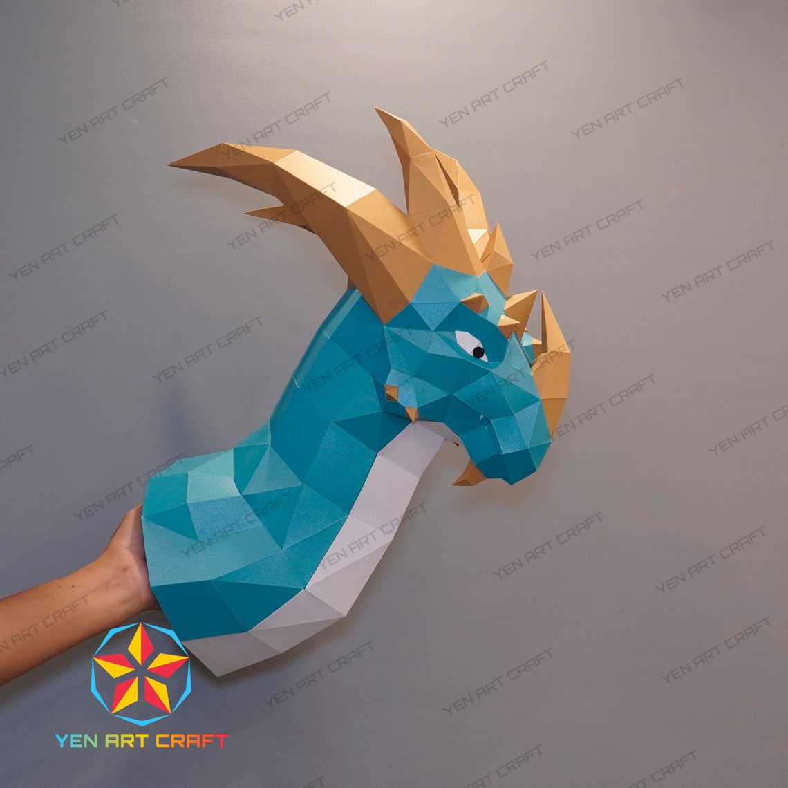 DIY Papercraft Dragon With PDF SVG Template for Creating - Etsy