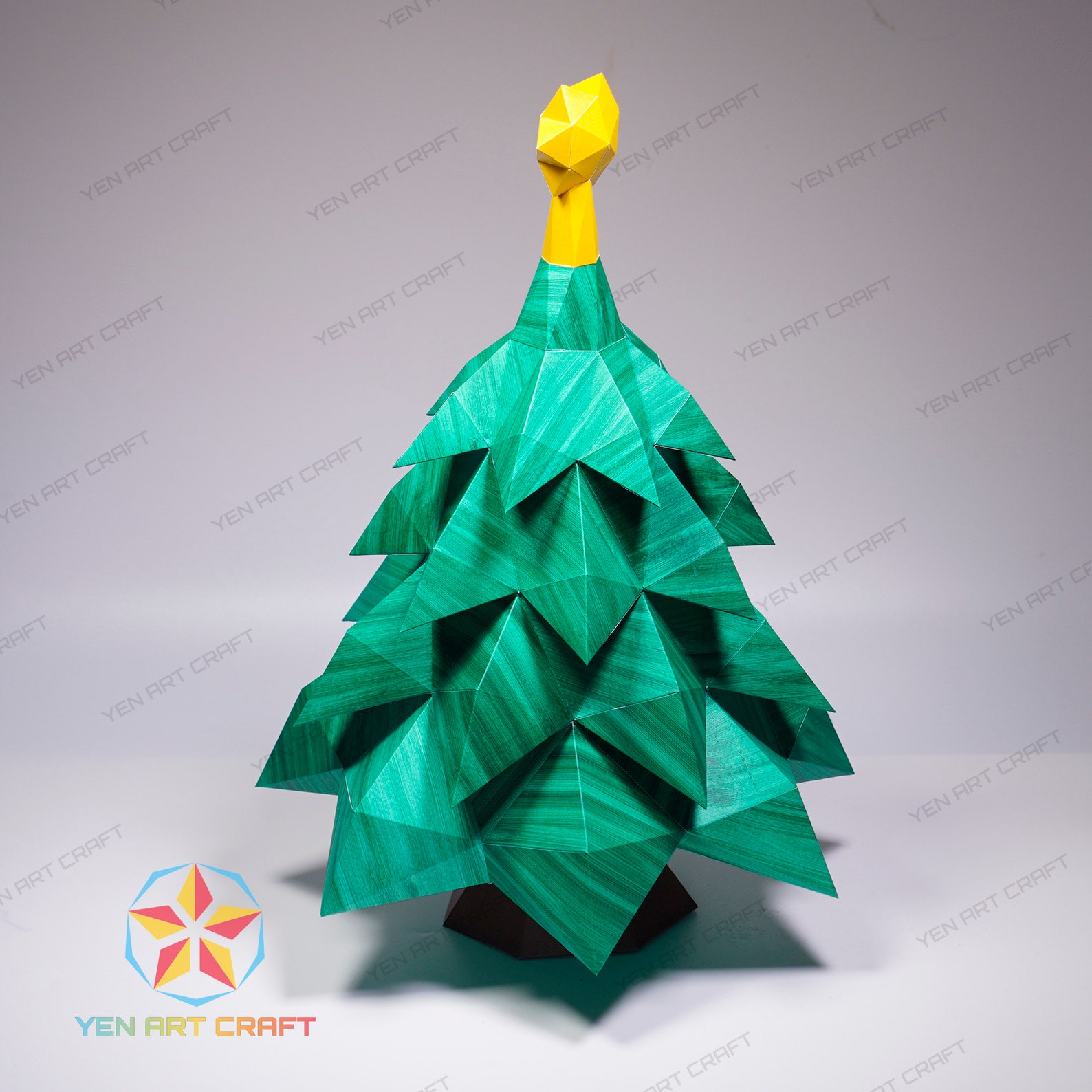 Christmas Tree Papercraft PDF SVG Template for Creating 3D Santa Claus ...