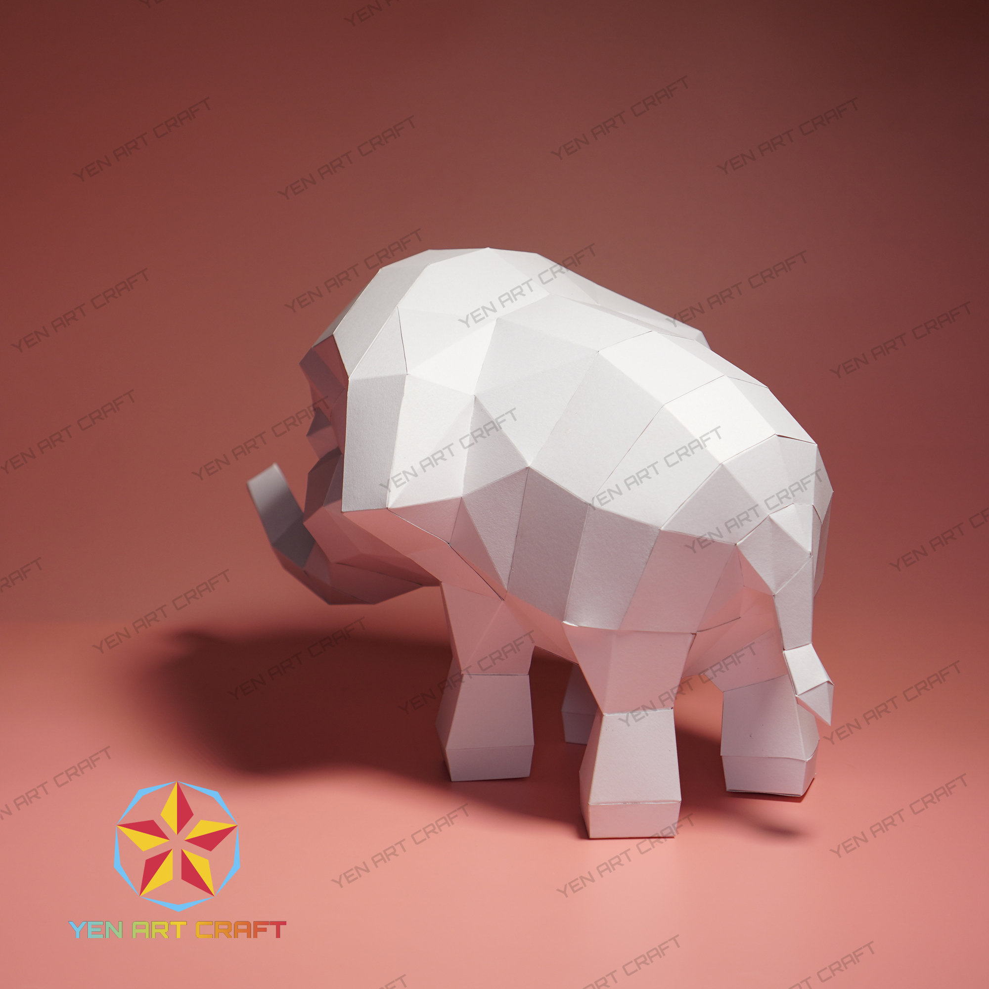 Elephant Papercraft PDF SVG Template for Creating 3D Elephant - Etsy Canada