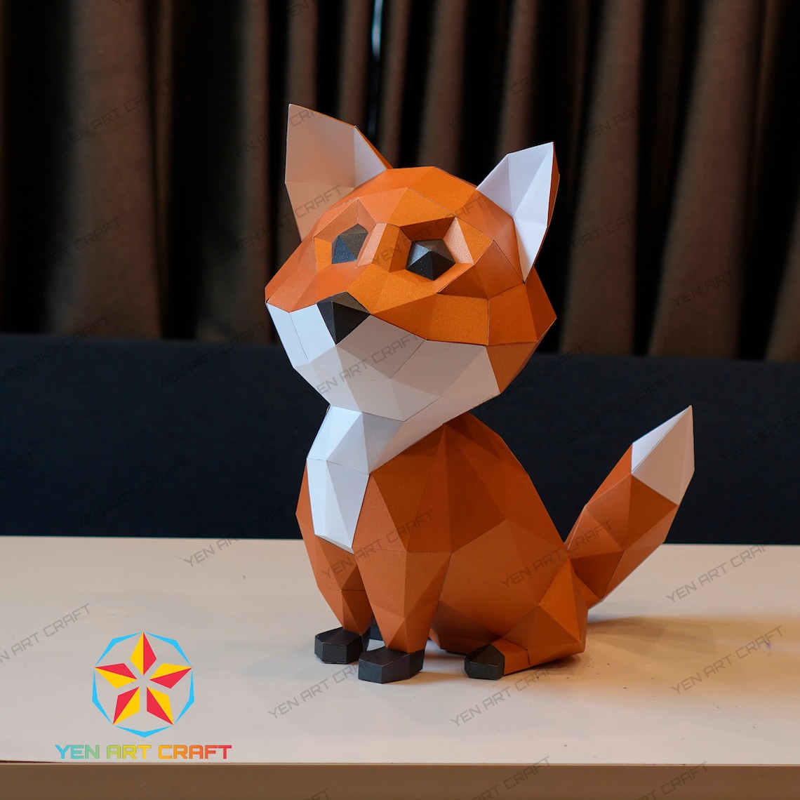 DIY Fox Papercraft PDF SVG Template for Creating 3D Fox Paper - Etsy