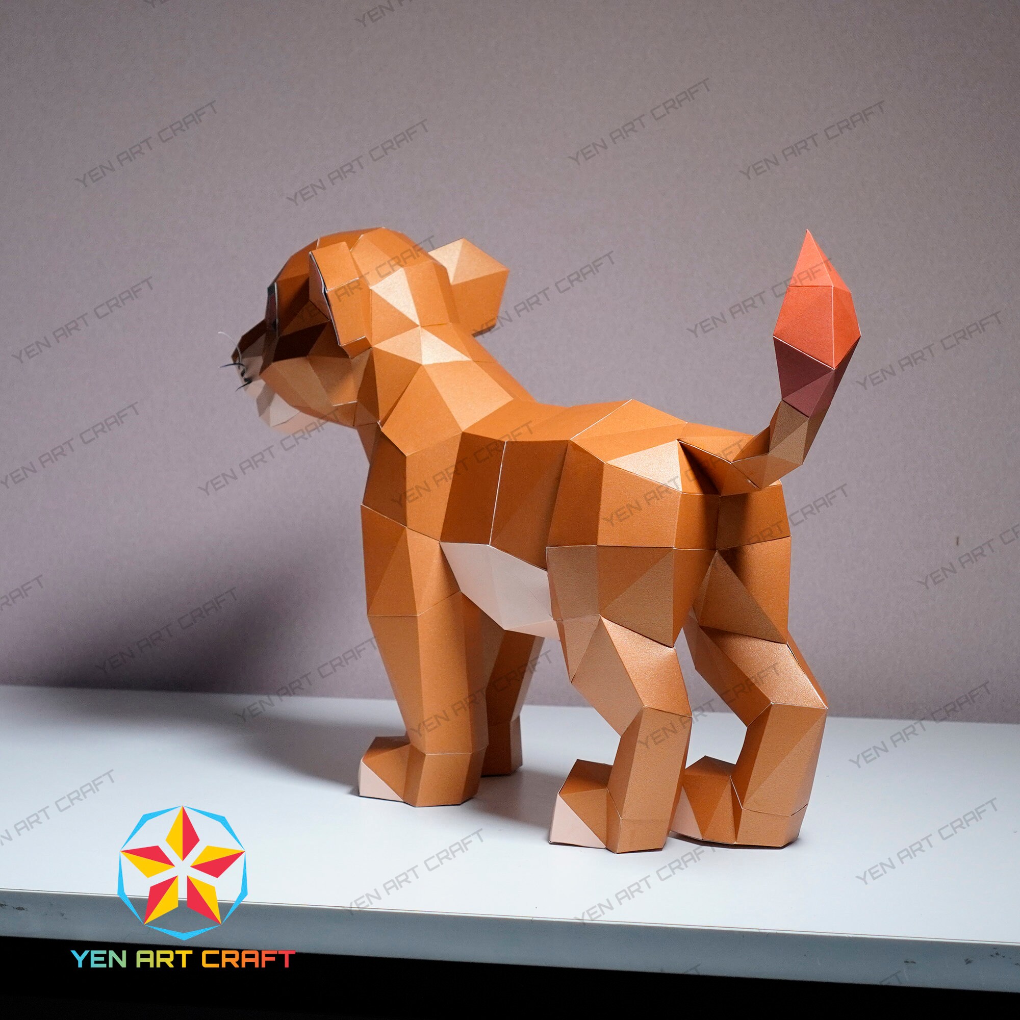 DIY Lion Papercraft PDF SVG Template for Creating 3D Lion - Etsy Australia