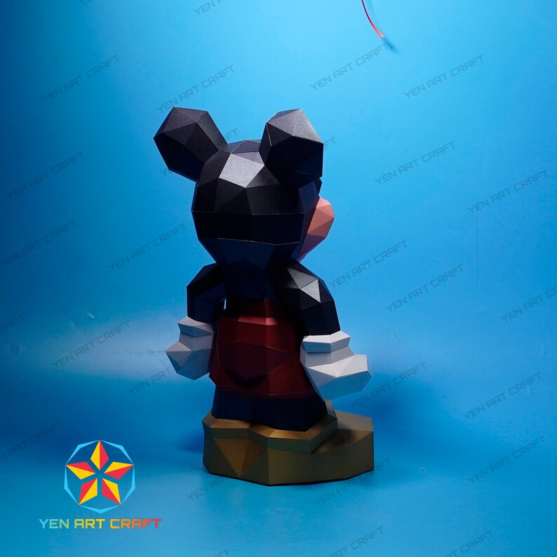 Mickey Mouse Papercraft PDF for Printer SVG Template for - Etsy Australia