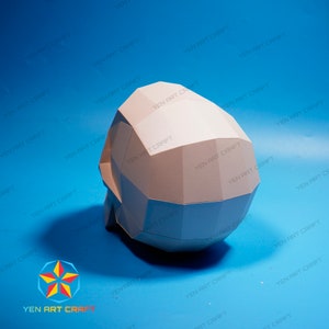 Skull Papercraft PDF for Printer, SVG for Cricut Projects, 3D Skull ...