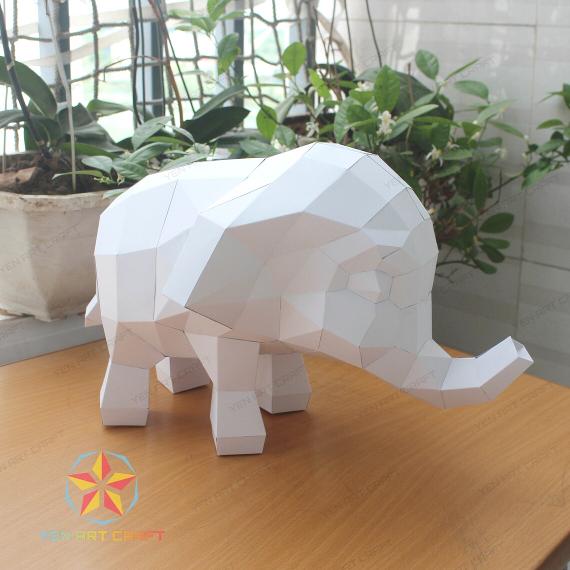 Elephant Papercraft PDF SVG Template for Creating 3D Elephant - Etsy