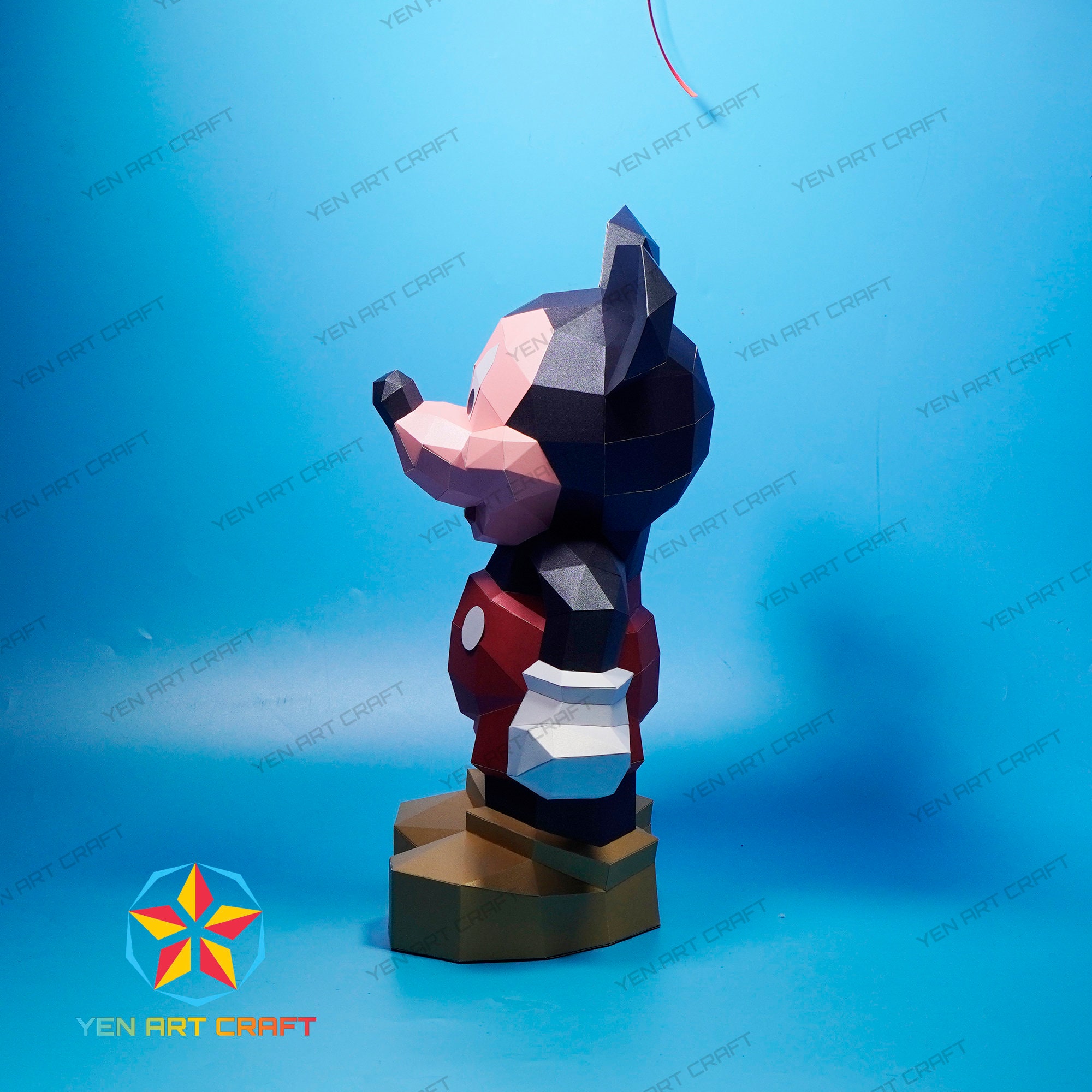 Mickey Mouse Papercraft PDF for Printer SVG Template for - Etsy Australia