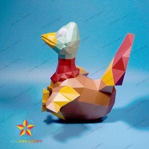 Thanksgiving Turkey Papercraft PDF, SVG Template, 3D Turkey Paper Craft ...