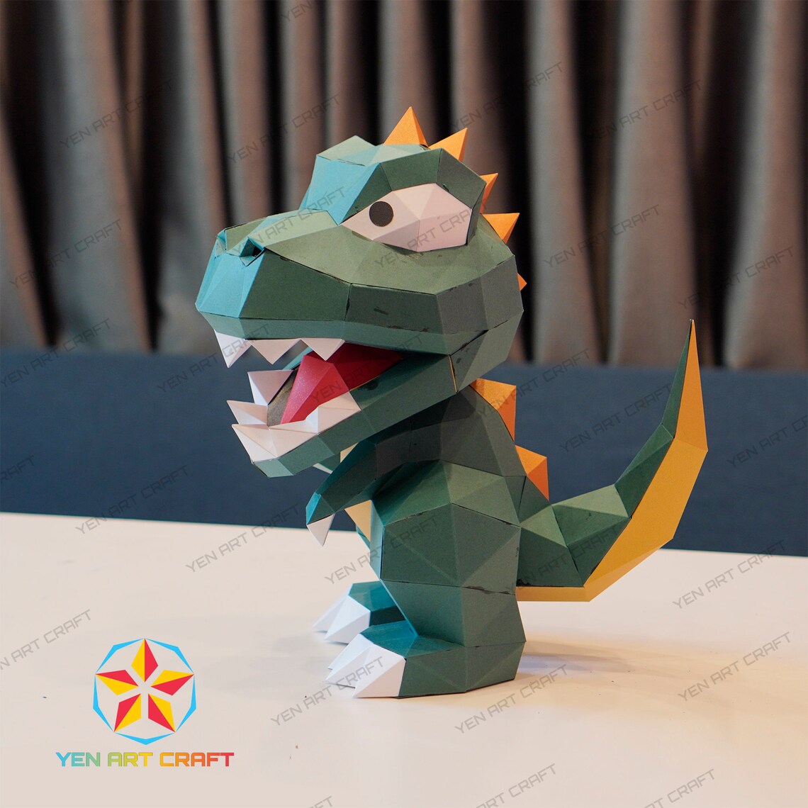 Dinosaur Papercraft PDF SVG Template for Creating 3D T Rex | Etsy Australia