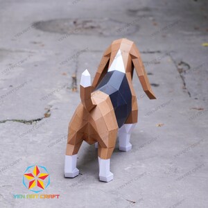 Papercraft Basset Hound Dog PDF, SVG Template for Cricut Project - DIY ...