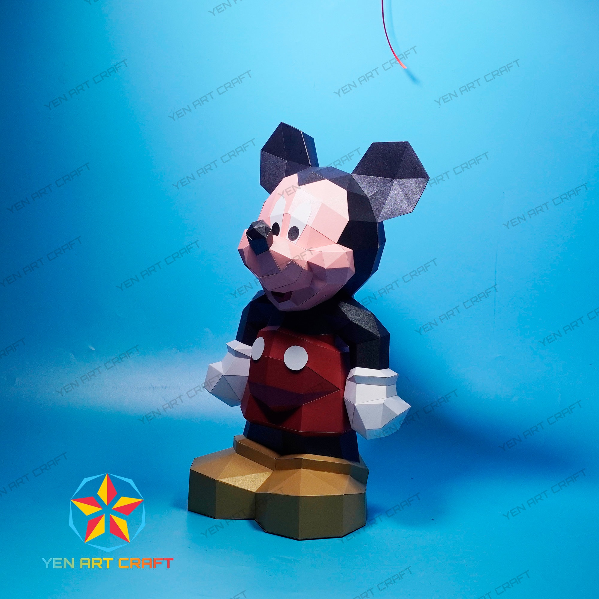Mickey Mouse Papercraft PDF for Printer SVG Template for - Etsy Australia