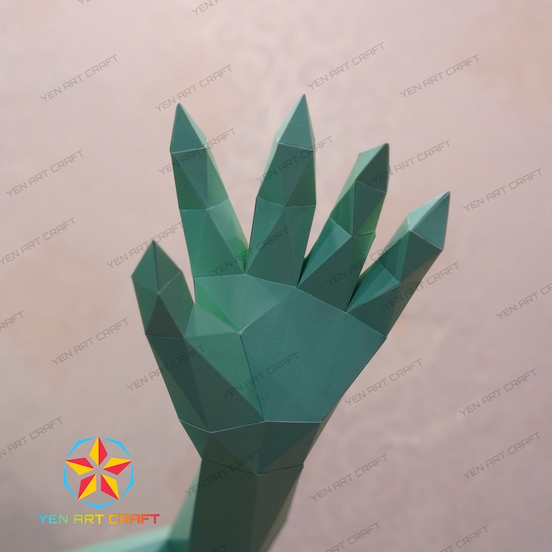 3D Papercraft Alien PDF SVG Template 3D Alien Paper Craft - Etsy