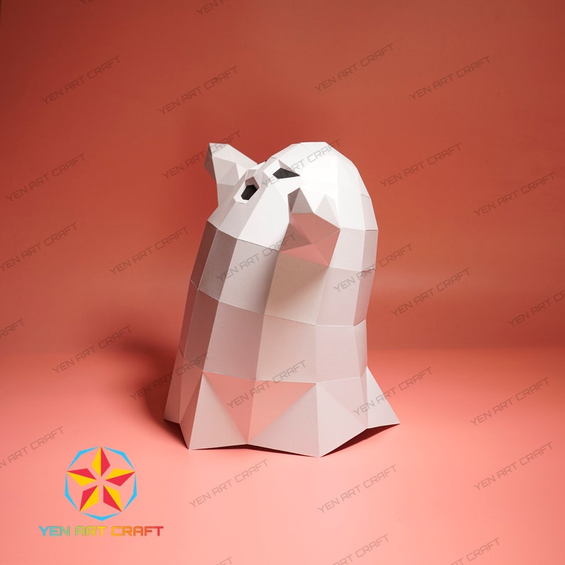 Pack 2 Ghost Papercraft PDF SVG Cricut Template Halloween - Etsy