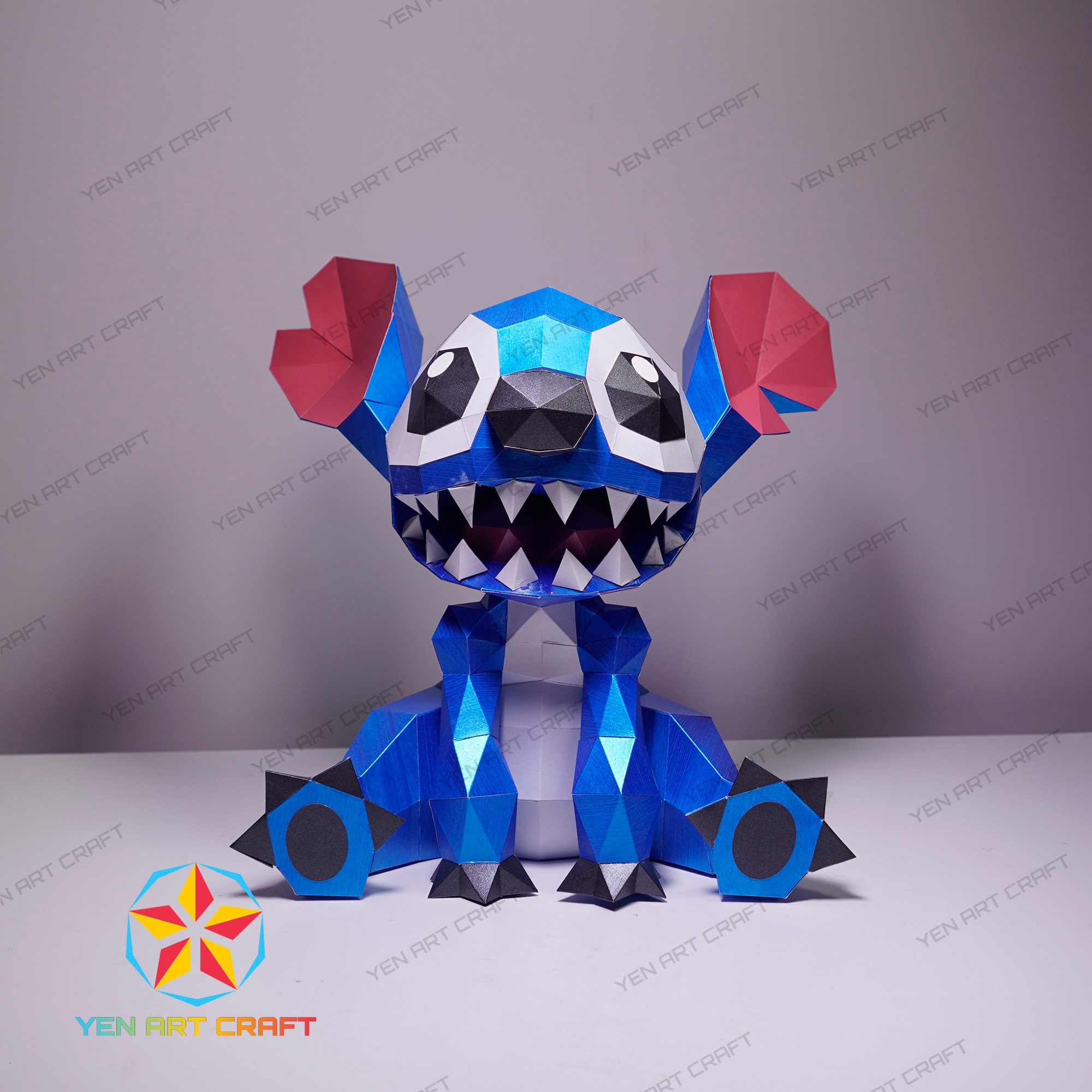 Papercraft Stitch PDF SVG Template for Cricut Projects - Etsy UK