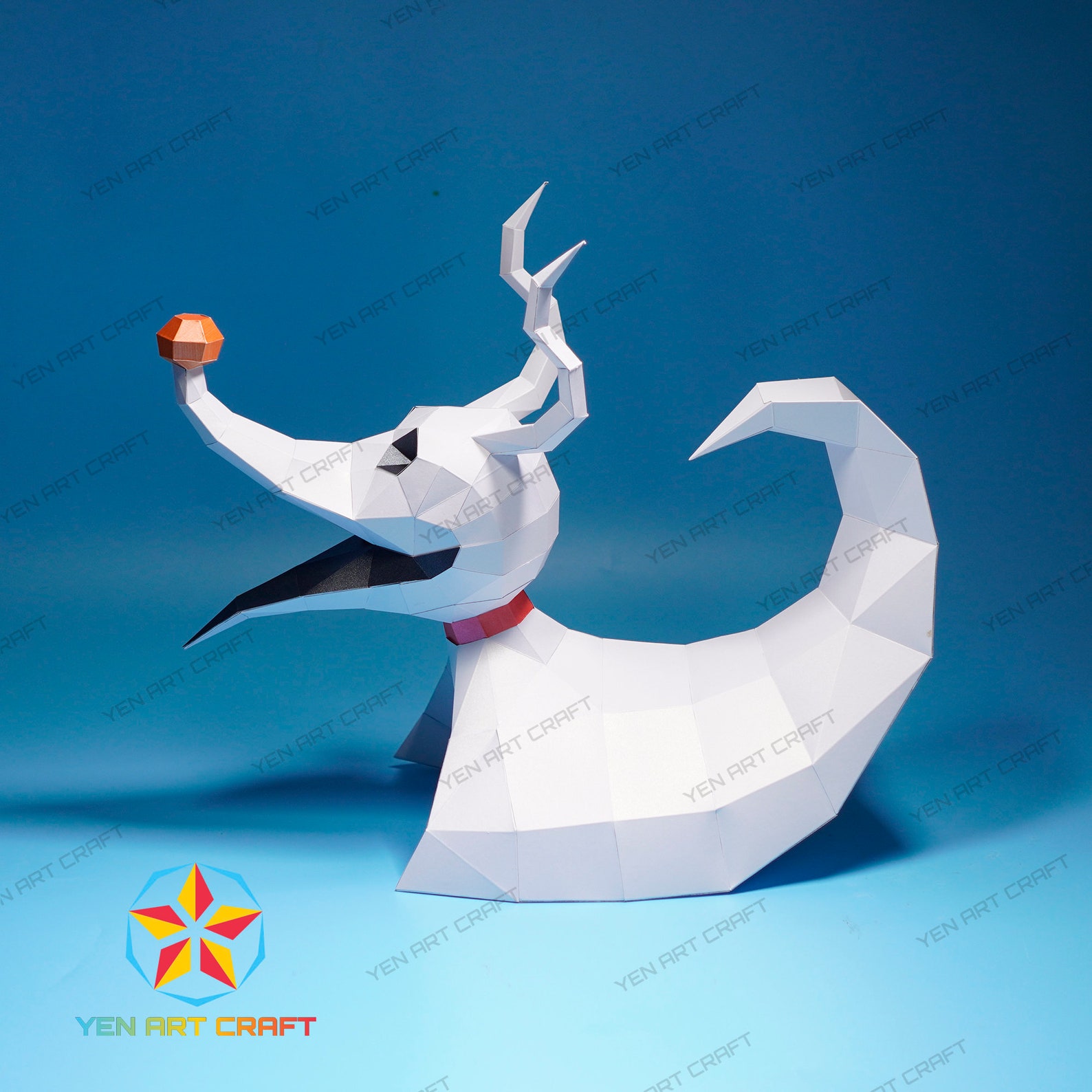 Papercraft Zero Nightmare Before Christmas PDF SVG Cricut - Etsy