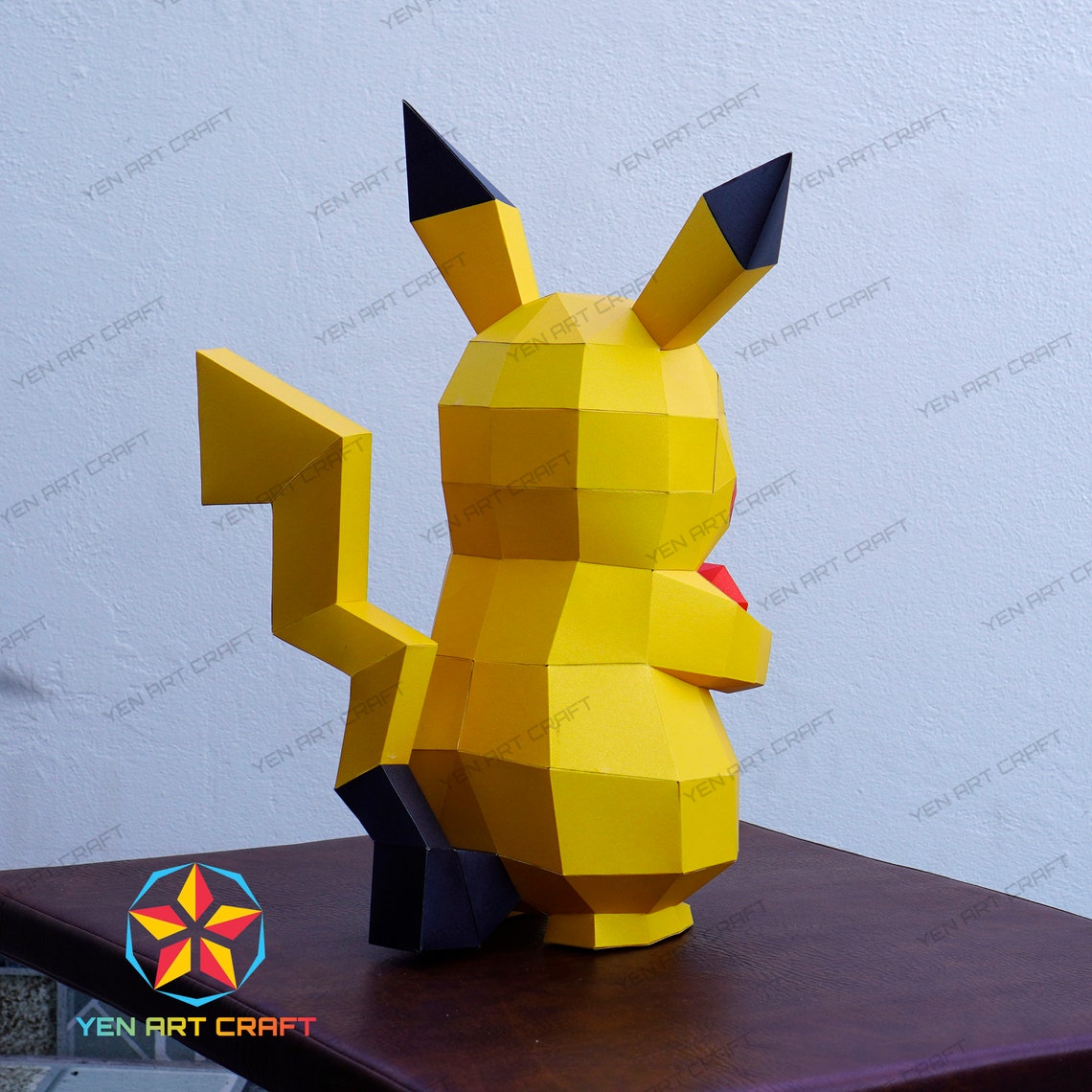 Pikachu Papercraft PDF 3D SVG Template Low Poly Pikachu Diy - Etsy ...