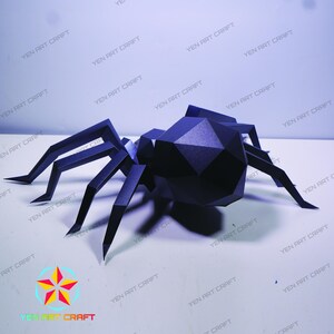 Papercraft Spider PDF, SVG Template for Cricut Project - DIY Spider ...