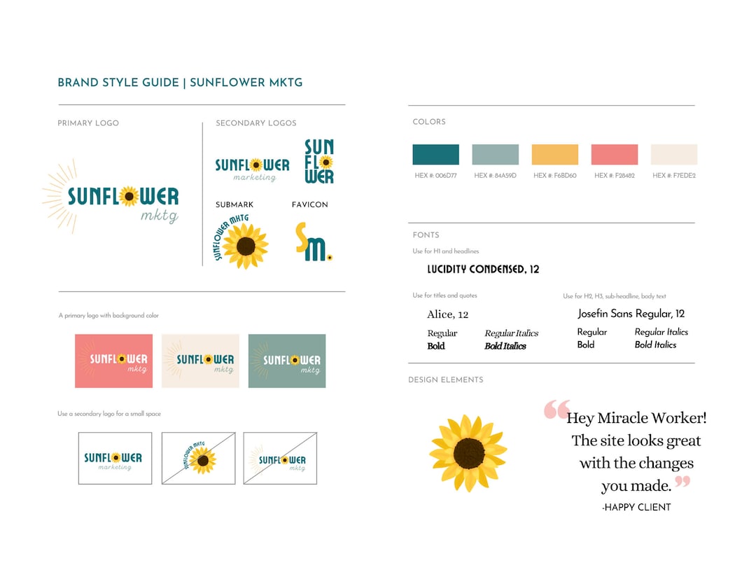 Brand Style Guide Template for CANVA / Brand Guideline Template / Logo ...