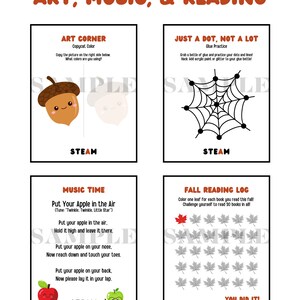 FALL STEM ACTIVITIES | Steam Challenges for Toddlers | Print Ready Pdf ...