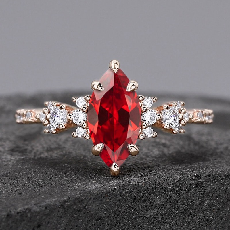 Ruby Rings for Women - Etsy