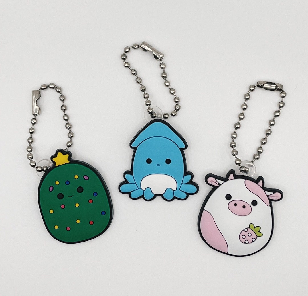 Squishmallow Keychain Carol the Christmas Tree, Reshma the Pink ...