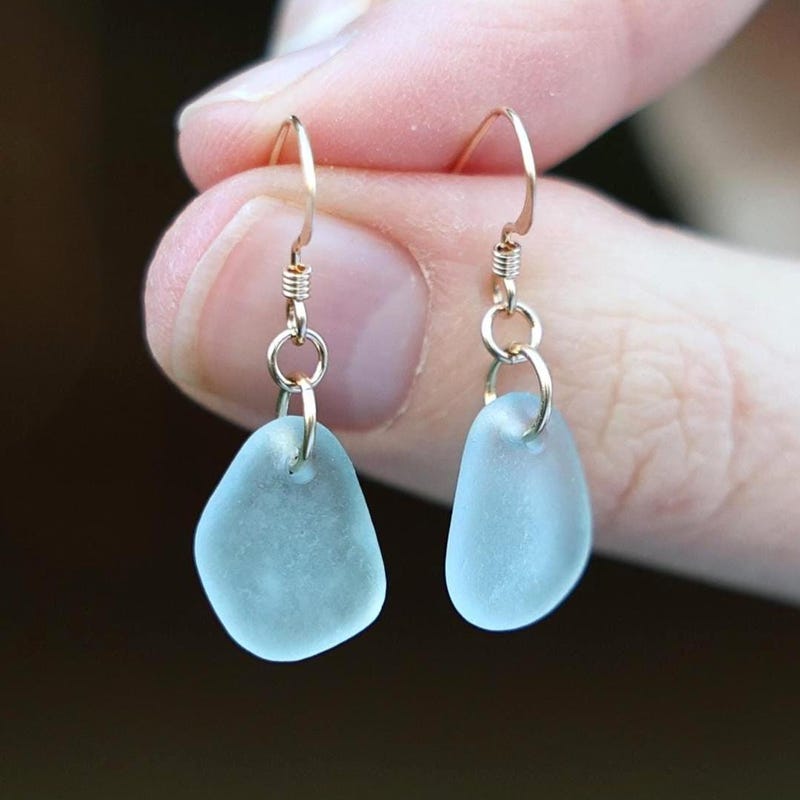 14 K Dangle Gold Earrings - Etsy