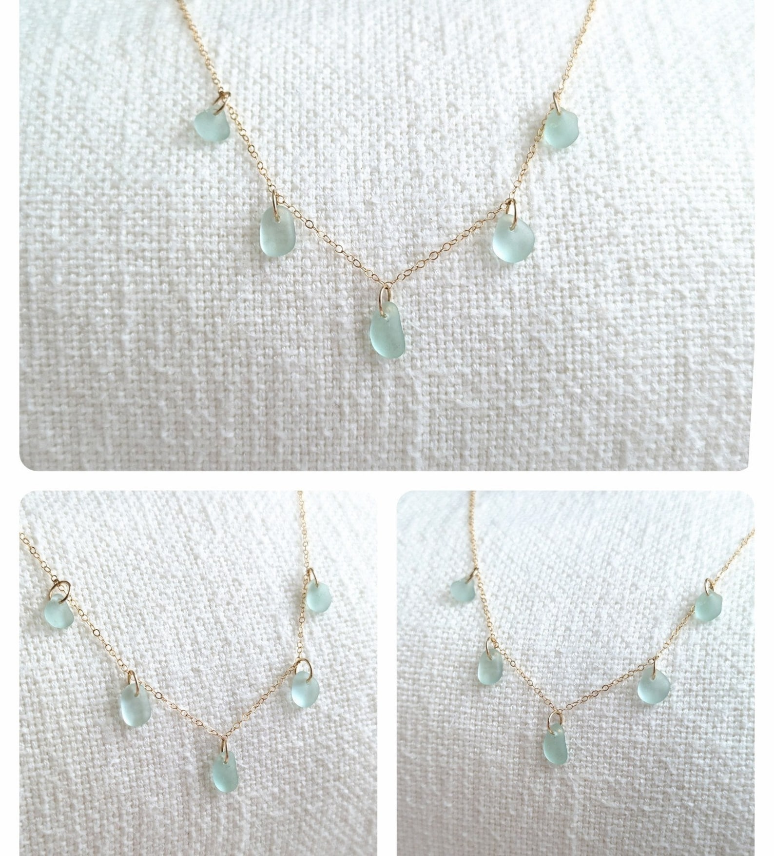 Genuine Sea Glass Necklace 14k Gold Filled, Sea Glass Jewelry, Sea Glass Pendant, Beach Jewelry ...