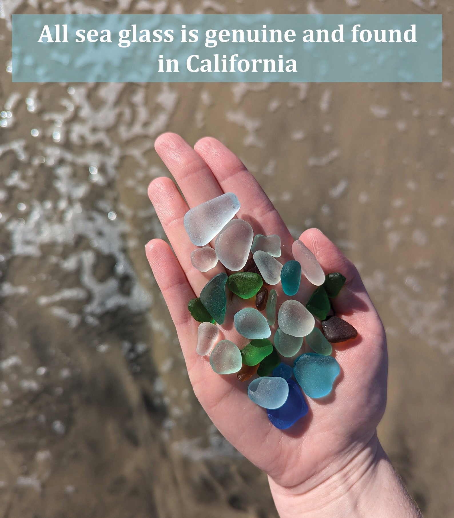 14k Gold Filled Seafoam Green Genuine California Sea Glass Necklace - Etsy