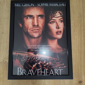 Braveheart 1995 Movie Poster, Framed and Ready to Hang in a Black Frame ...
