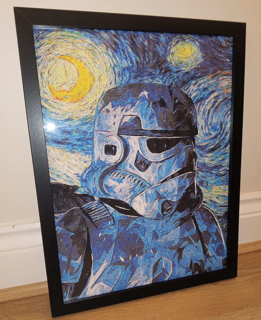 Stormtrooper Star Wars and Starry Night (vincent Van Gogh) Framed ...