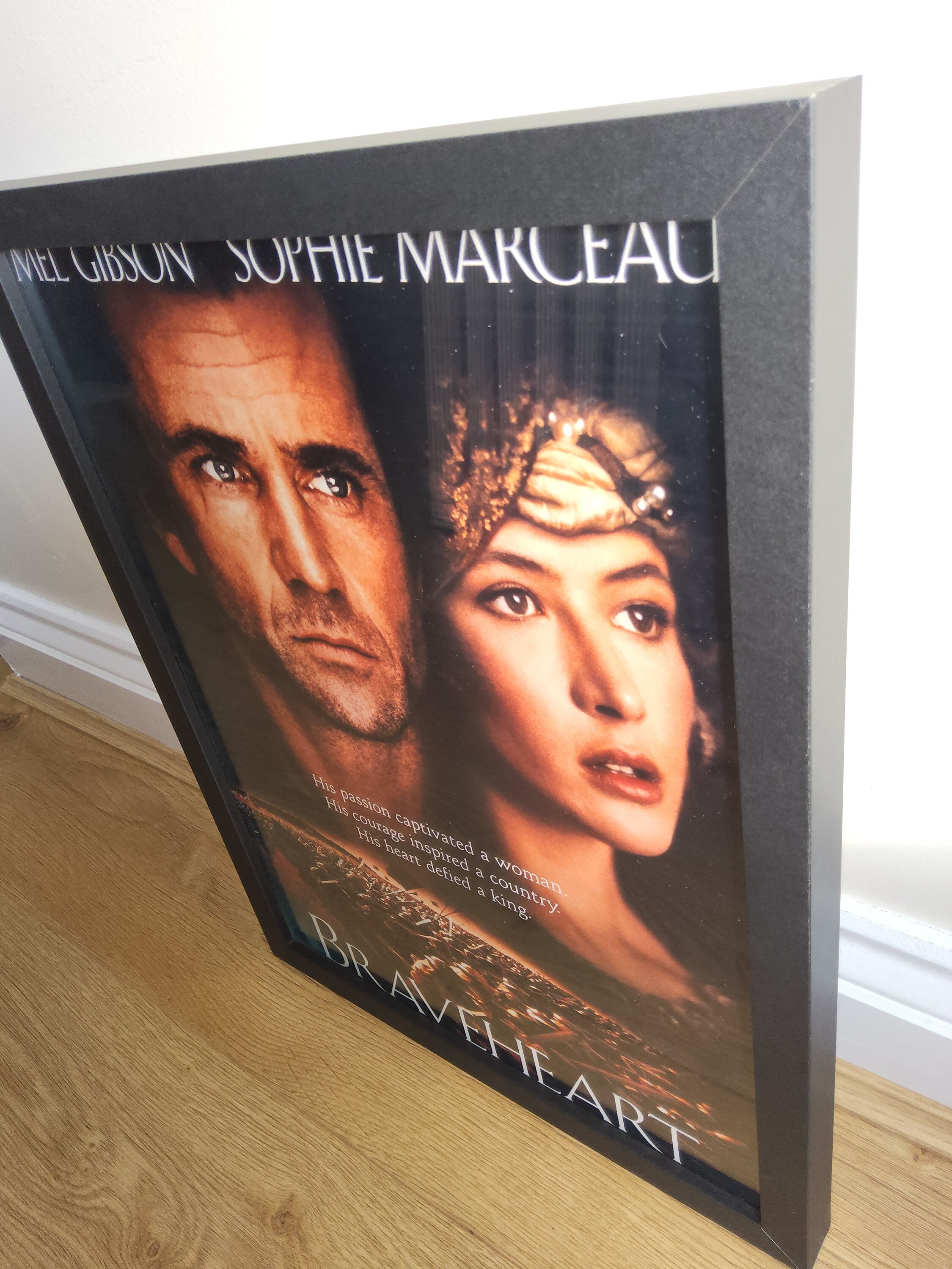 Braveheart 1995 Movie Poster, Framed and Ready to Hang in a Black Frame ...