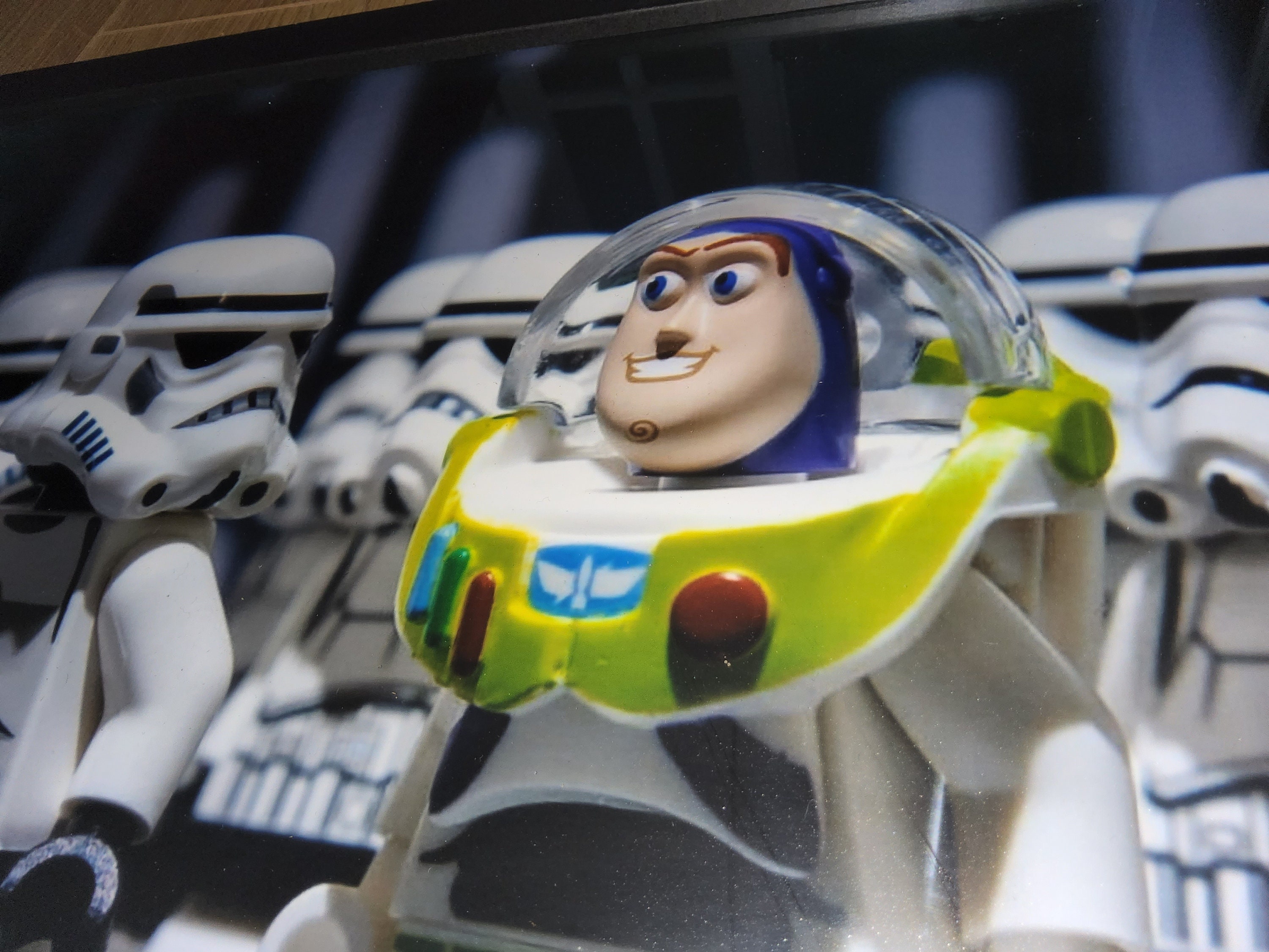 Buzz Lightyear Stormtroopers Art Print: Framed Star Wars Decor - Etsy