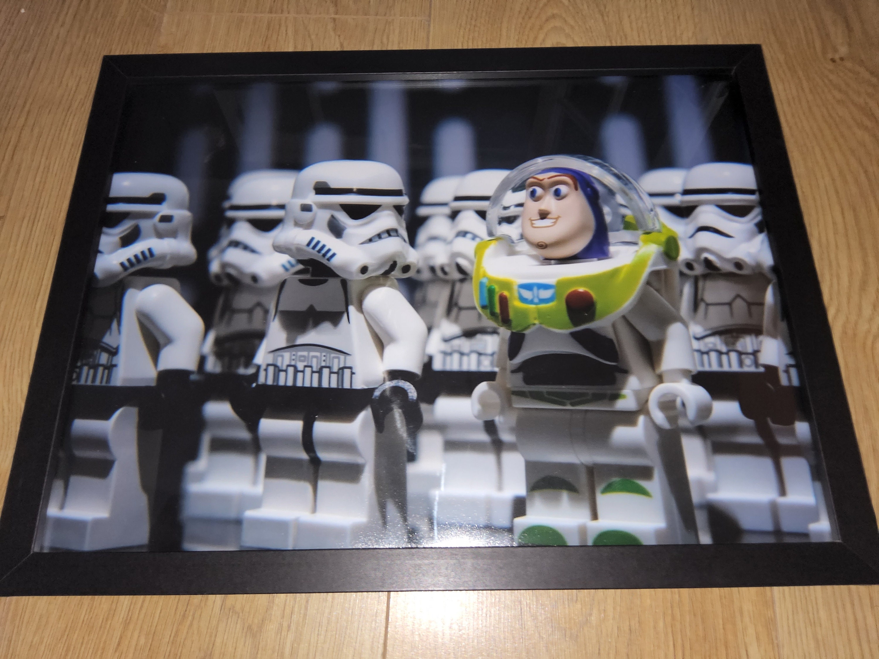 Buzz Lightyear Stormtroopers Art Print: Framed Star Wars Decor - Etsy