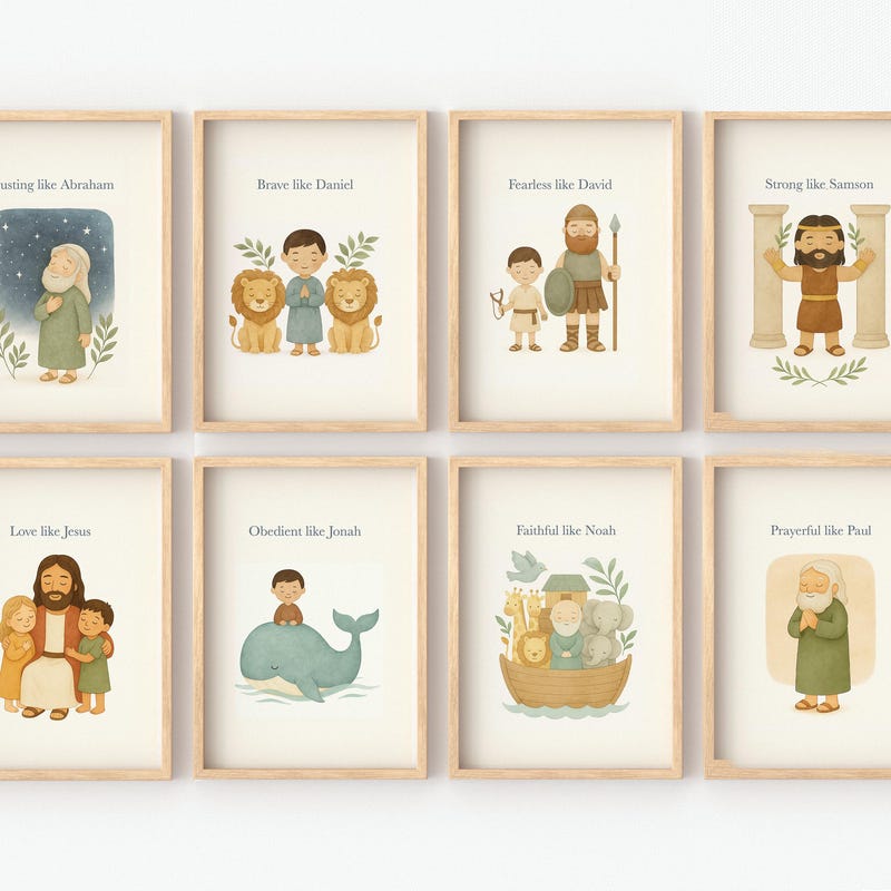 Christian Nursery Art Green - Etsy