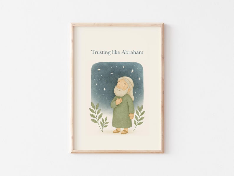 Bible Heroes Nursery Wall Art Set | Christian Boy Room Decor ...