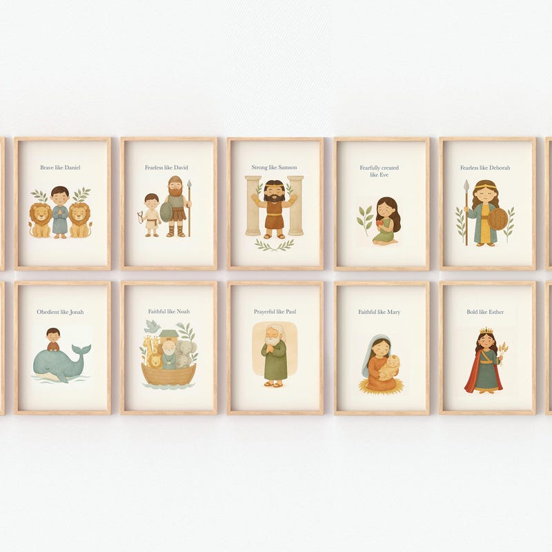 Kids Bible Hero Posters - Etsy UK