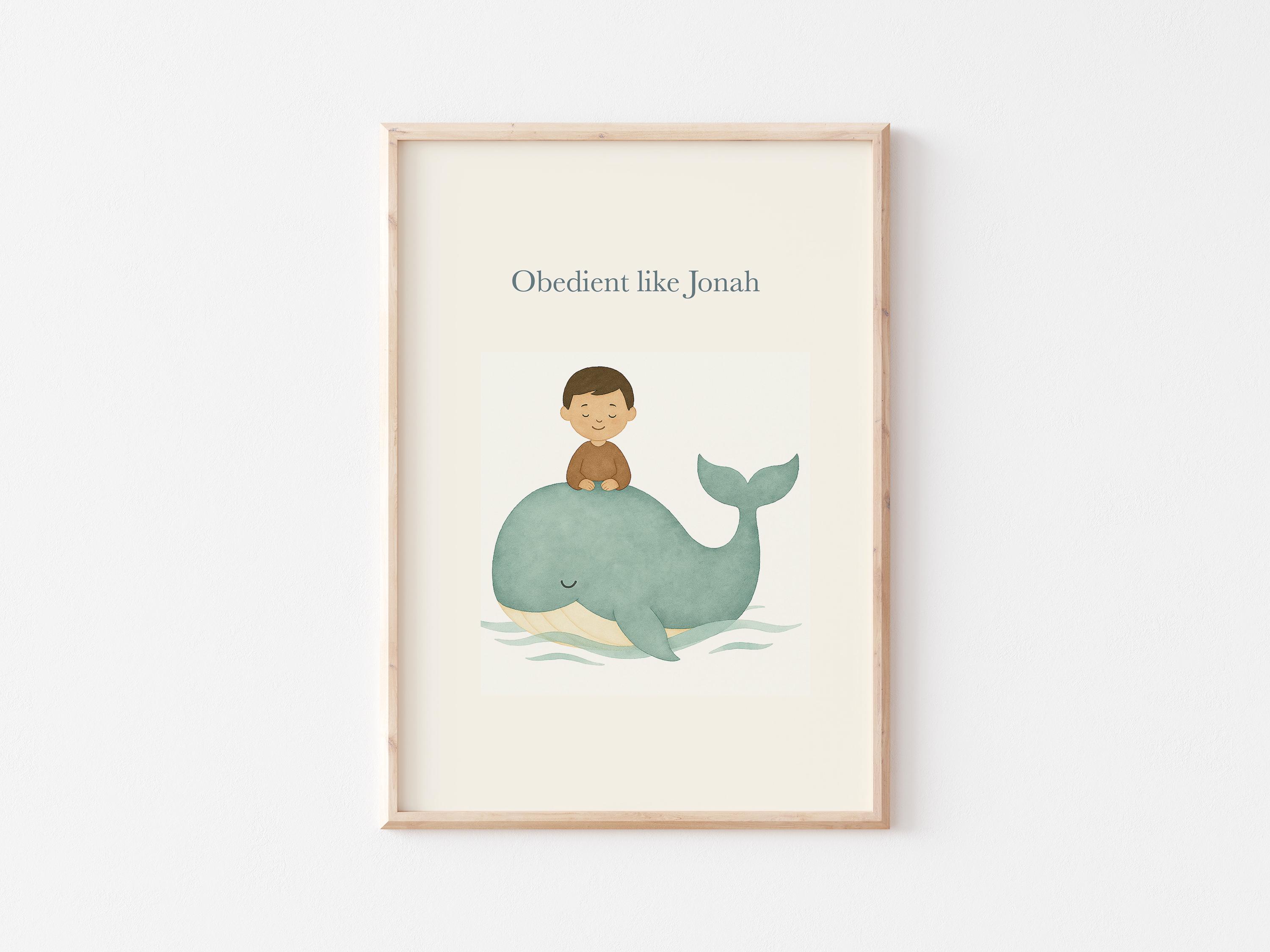 Bible Heroes Nursery Wall Art Set | Christian Boy Room Decor ...